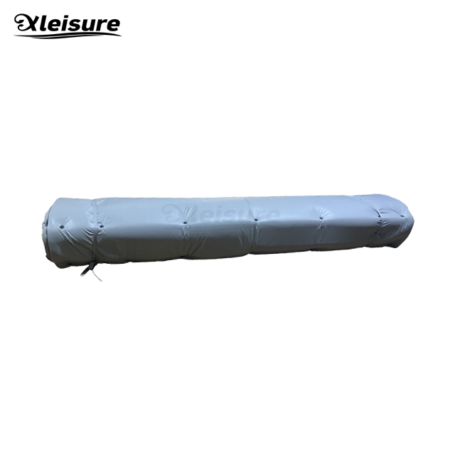 Light grey roll-up swim spa cover 4200x2320mm, R25mm - xleisure